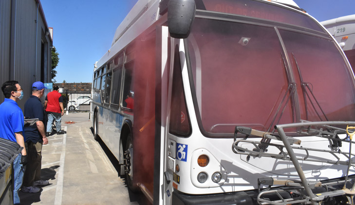 Bus airflow simulation helps researchers study how viruses can be ...